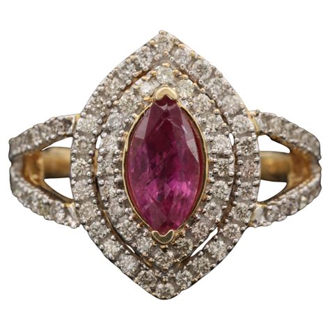 Customizable 18k Gold Ruby Wedding Ring Natural Ruby Statement Ring
