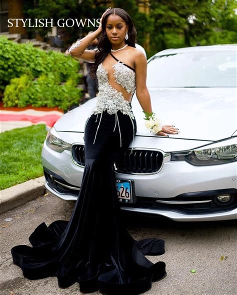 Prom Dresses Black Girls Black Girl Prom Dress Gowns Black Velvet
