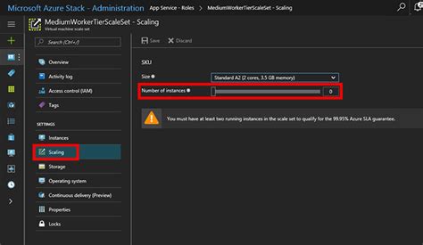ajouter des workers et une infrastructure dans app service