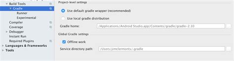 java jvm arguments gradle cannot be set in gradle