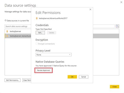 import data from a database using native database query power query