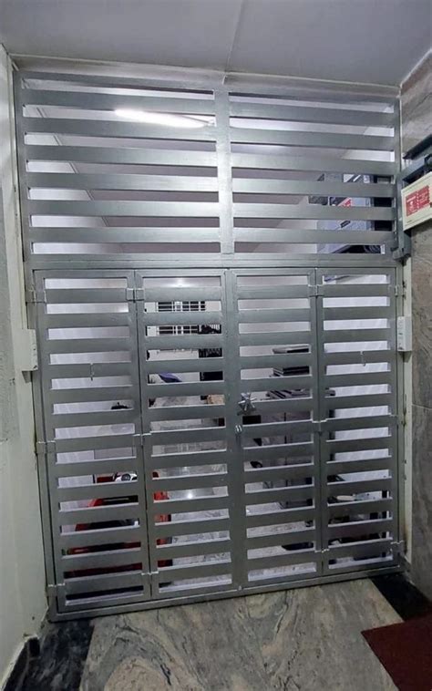 Modern Silver Mild Steel Gate At Rs 400 Sq Ft Mild Steel Gate In