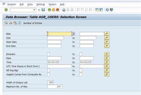 listing all user name with respective assigned roles in sap system and