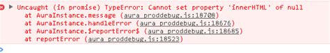 lightning aura components uncaught in promise typeerror cannot set