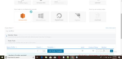 provisioning a k8s cluster using rancher in aws ec2
