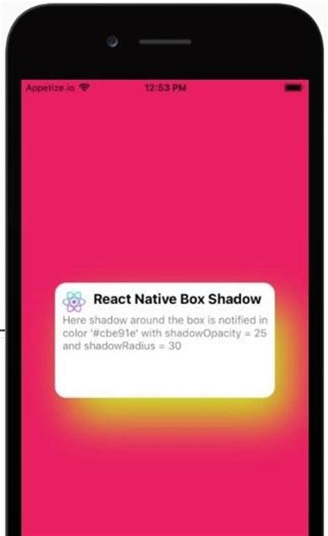 react native shadow how react native shadow works