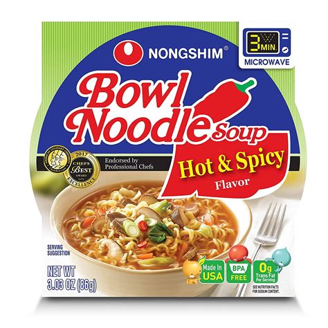 [pack Of 12] Nongshim Bowl Ramen Udon Hot And Spicy 3 03 Ounce