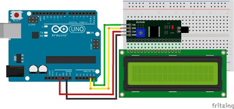 arduino uno and 16x2 lcd display w 4 push button and 2 potentiometers