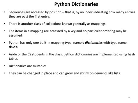 ppt python dictionaries powerpoint presentation free