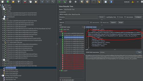 testing how to user json response token in jmeter