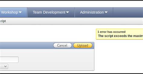 running large sql scripts in apex the scripts exceeds the