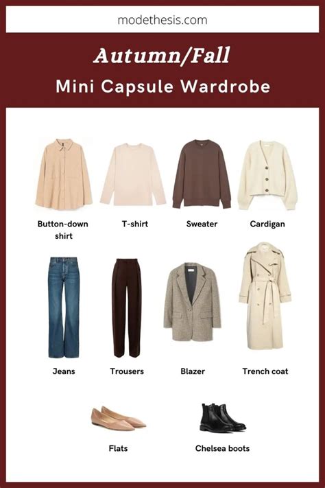 Mini Fall Capsule Wardrobe 10 Pieces And 24 Outfits Mode Thesis