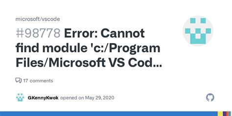 error cannot find module c program files microsoft vs code insiders