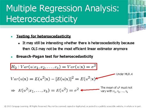 Heteroscedasticity Chapter 8 Wooldridge Introductory Econometrics A Modern