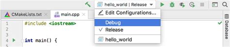 how to set dcmake build type release in cmake settings ides support