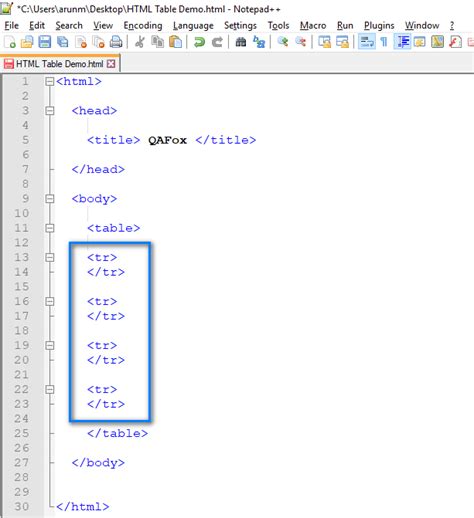 html for selenium part 15 adding table to the web page
