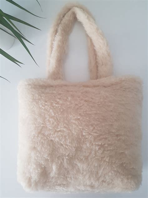 Fashion Fluffy Shoulder Bags For Women 2021 Solid Color Autumn Etsy