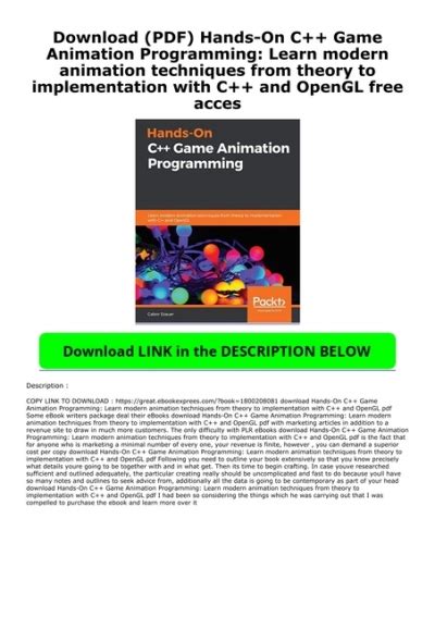 download pdf hands on c game animation programming learn modern
