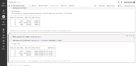 01 databricks getting started spark shell sql java