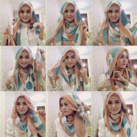 17 Cute Hijab Styles For Round Face With Simple Tutorials สอนใส่ญิฮาบ