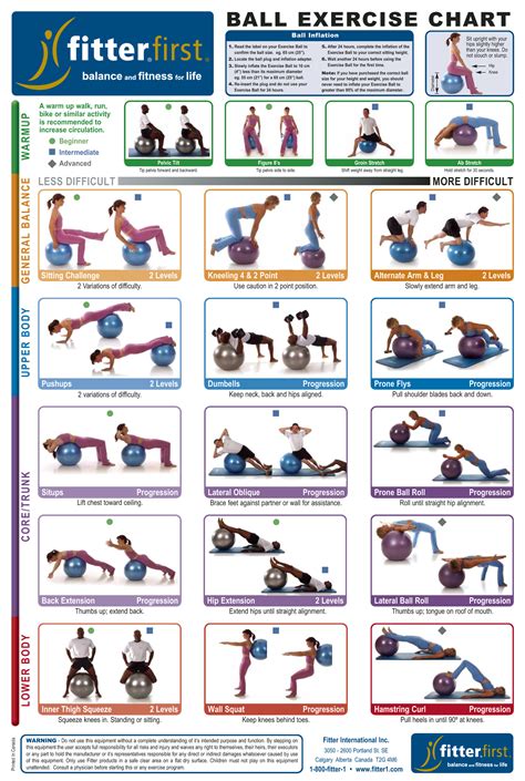 Ball Exercise Plan Infographic