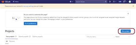 how to create a new project in gitlab qa automation expert