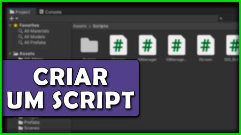 como criar um script na unity aprenda a criar um script em seu