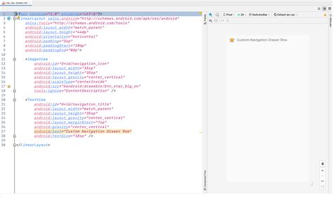 how to create a custom navigation drawer in android using