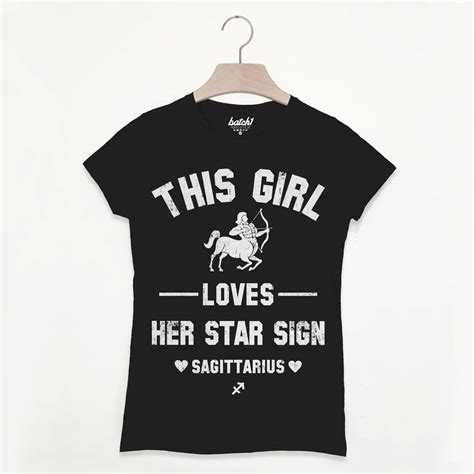 Sagittarius Womens Zodiac Star Sign T Shirt By Batch1