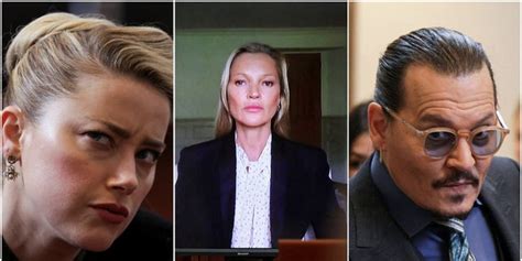Kate Moss Johnny Depps Ex Testifies Actor Never Pushed Her Down