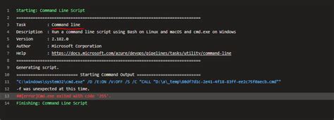 how do i run below if else steps for windows bash script in yaml azure