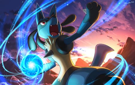 Lucario Pokémon Pocket Monsters 【ルカリオ】波動弾 Pixiv Pokemon Anime