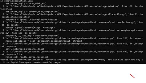 openai authenticationerror incorrect api key provided · issue 1422