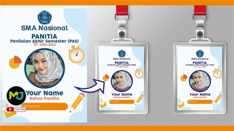 Desain Id Card Panitia Porseni Gratis Template Word Mudah 49 Off