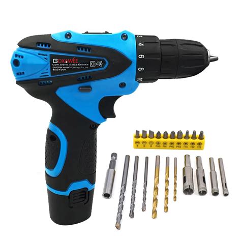 12v Electric Screwdriver Lithium Battery Electric Drill Rechargeable