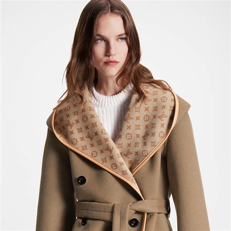 3d Monogram Double Breasted Wrap Coat Ready To Wear Louis Vuitton