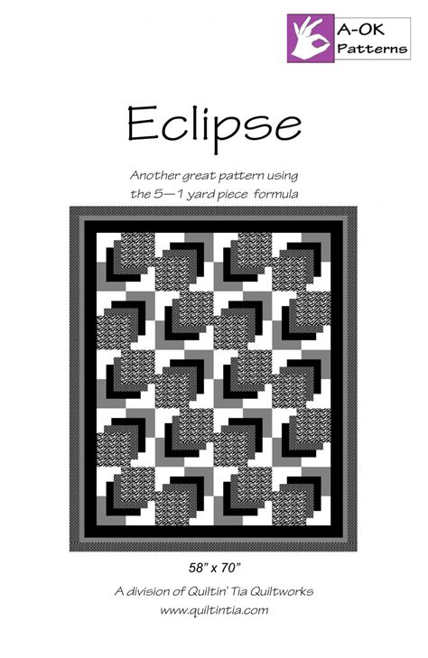 eclipse a ok 5 yard quilt pattern