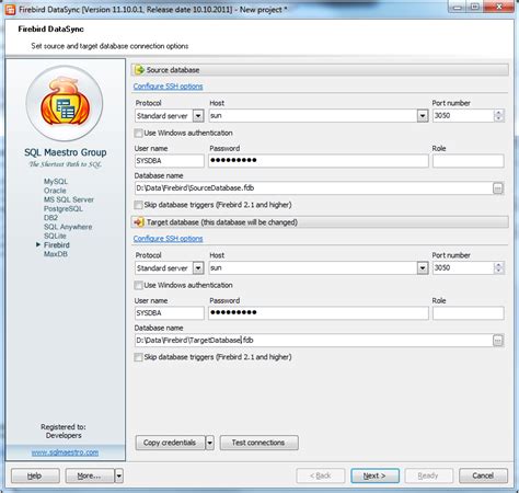 firebird data sync firebird data comparison and synchronization tool