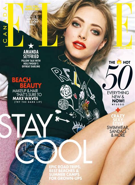 Amanda Seyfried Elle Magazine Canada July 2016 Issue • Celebmafia