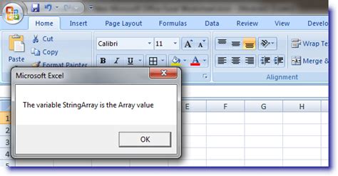 excel isarray function determine if a variable is an