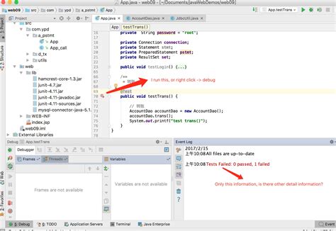 java tests failed 0 passed 1 failed when use junit test my method