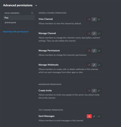 how can i stop a specific role from talking in discord using discord py