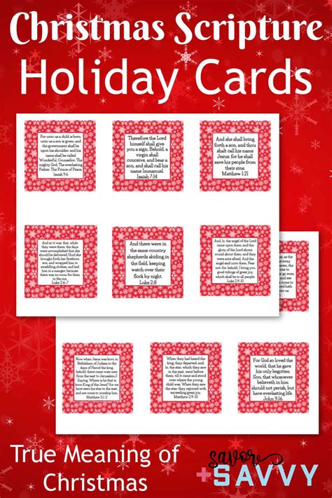Free Christmas Printable Cards With Bible Verses Printable Christmas