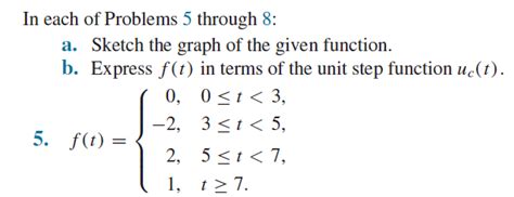 solved in each of problems 5 through 8 a sketch the gra