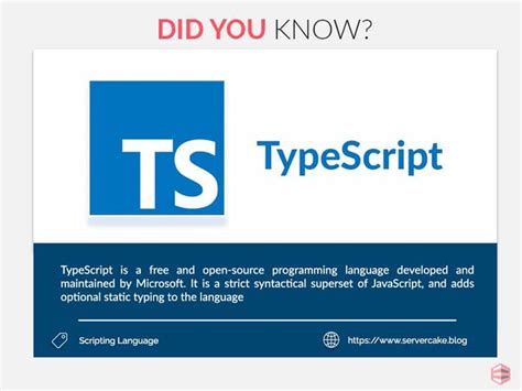 typescript an open source from microsoft servercake