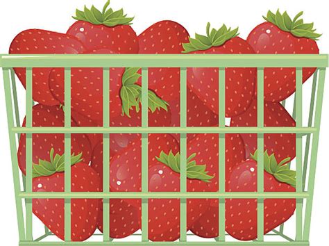Strawberry Basket Illustrations Royalty Free Vector Graphics And Clip