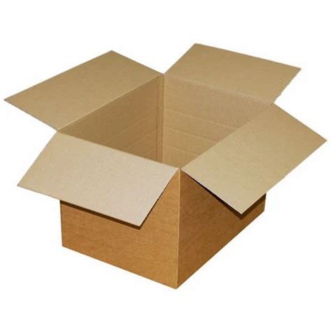 Brown Rectangular Small Corrugated Carton Boxes Weight Holding