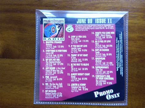 Promo Only Mainstream Radio June 1999 Issue 2 Dj Remix Mix Cd Madonna