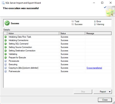 wrong column delimiter solution sql datatool