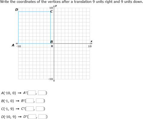 ixl translations find the coordinates grade 8 math
